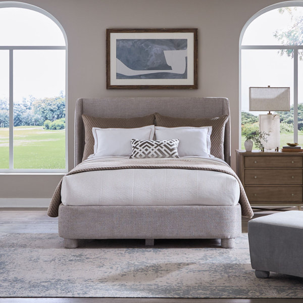 Lili Alessandra Serena Upholstered Wingback Storage Bed | Wayfair